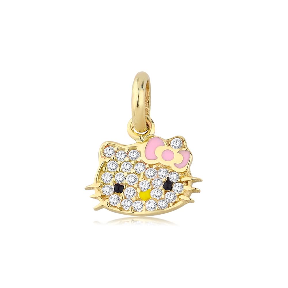 Hello Kitty Altın Kolye Ucu KU2375 – Tufanlar Kuyumculuk