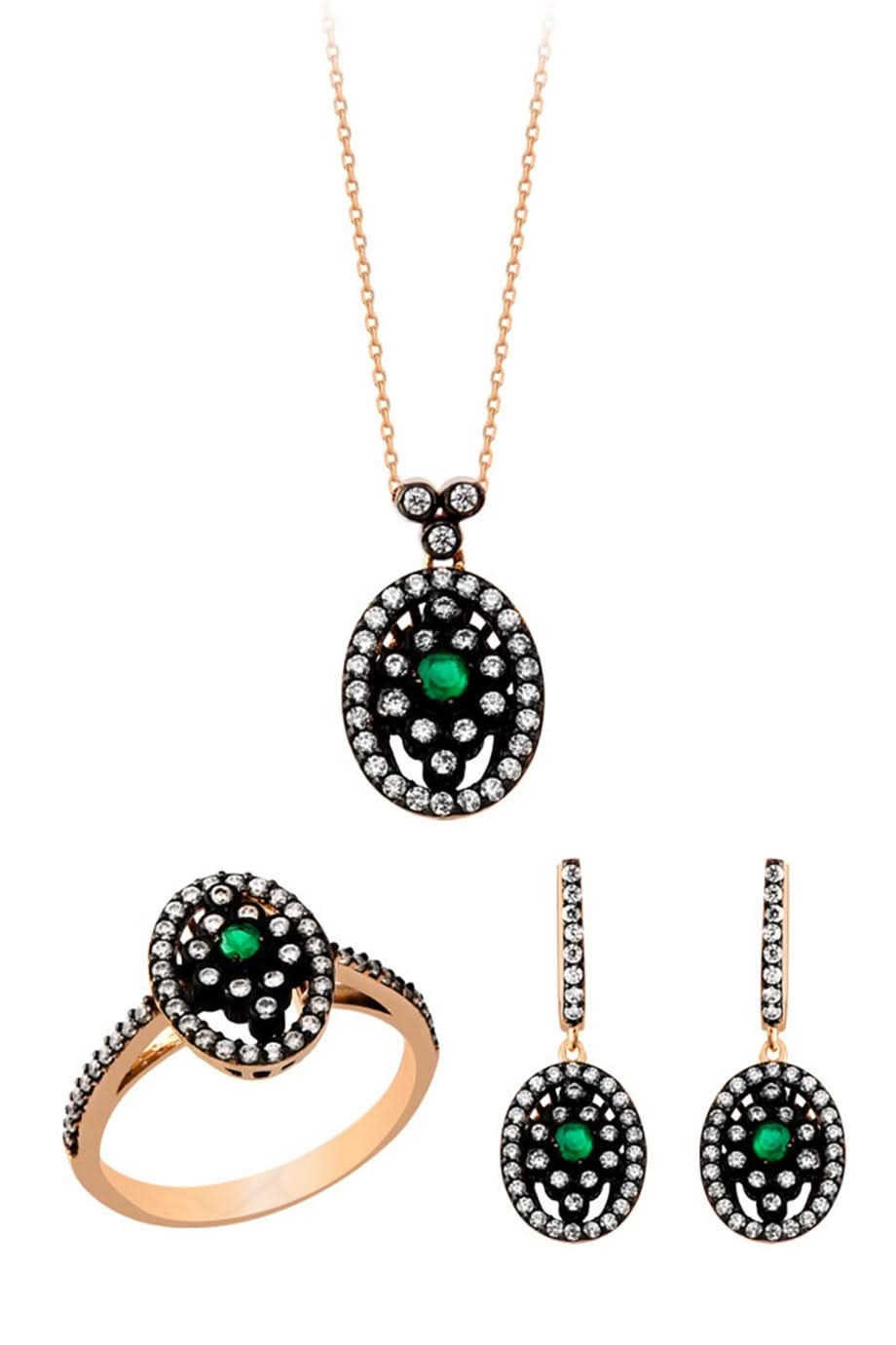 Altın Elmas Görünümlü Mini Set – Tufanlar Kuyumculuk