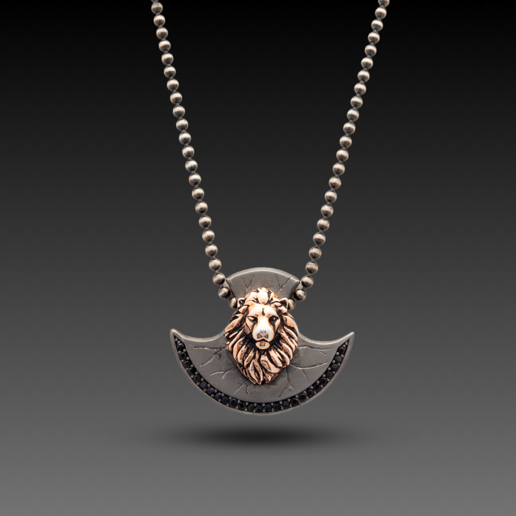 Erkek Altın Leone Kolye – Tufanlar Kuyumculuk